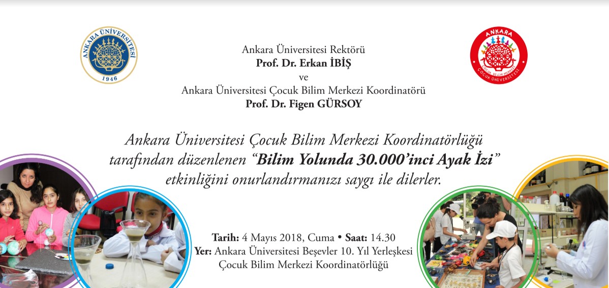 Etkinlik: “Bilim Yolunda 30.000’inci Ayak İzi” – Ankara Üniversitesi