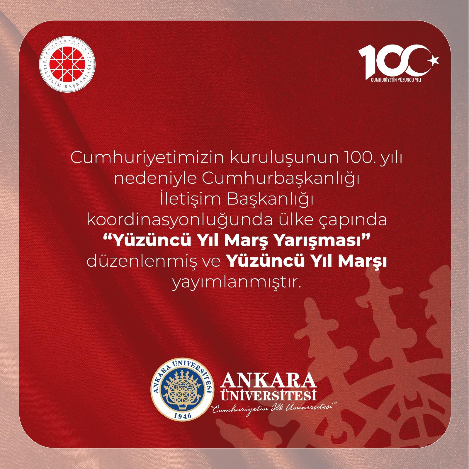 “Yüzüncü Yıl Marşı” ile İlgili Bilgilendirme – Ankara Üniversitesi